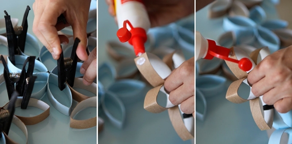 D.I.Y ` ศิลปะผนังห้องด้วยกระดาษม้วนกระดาษทิชชู. | เบ็ดเตล็ด | 3678605