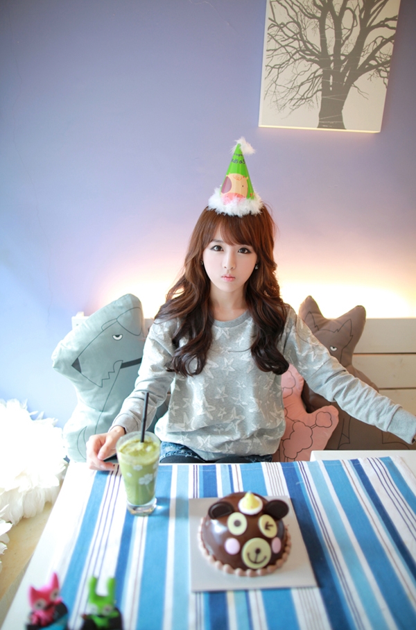 ` Model . Haru } haru w/bear birthday cake น่ารักมากมาก | บันเทิง | 2590939