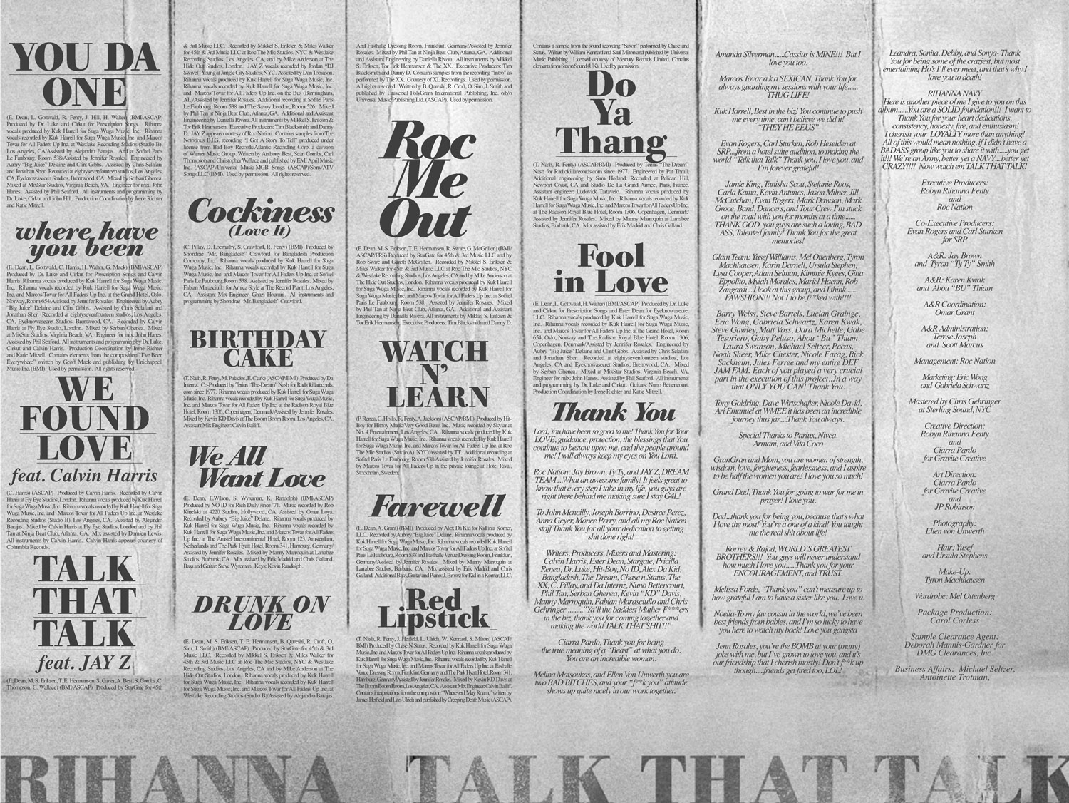 Digital Booklet - Talk That Talk (Deluxe + Standard Edition) | บันเทิง ...
