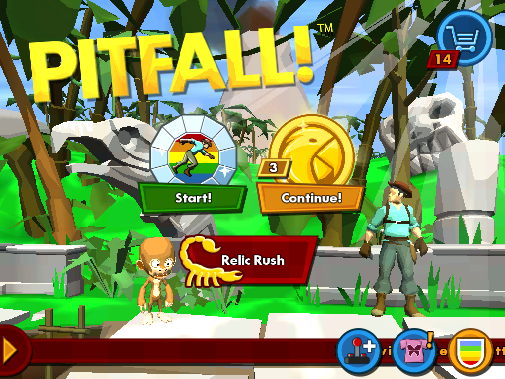 [iOS Game] Pitfall ...วิ่งแหลก ล่าขุมทรัพย์สุดขอบโลก